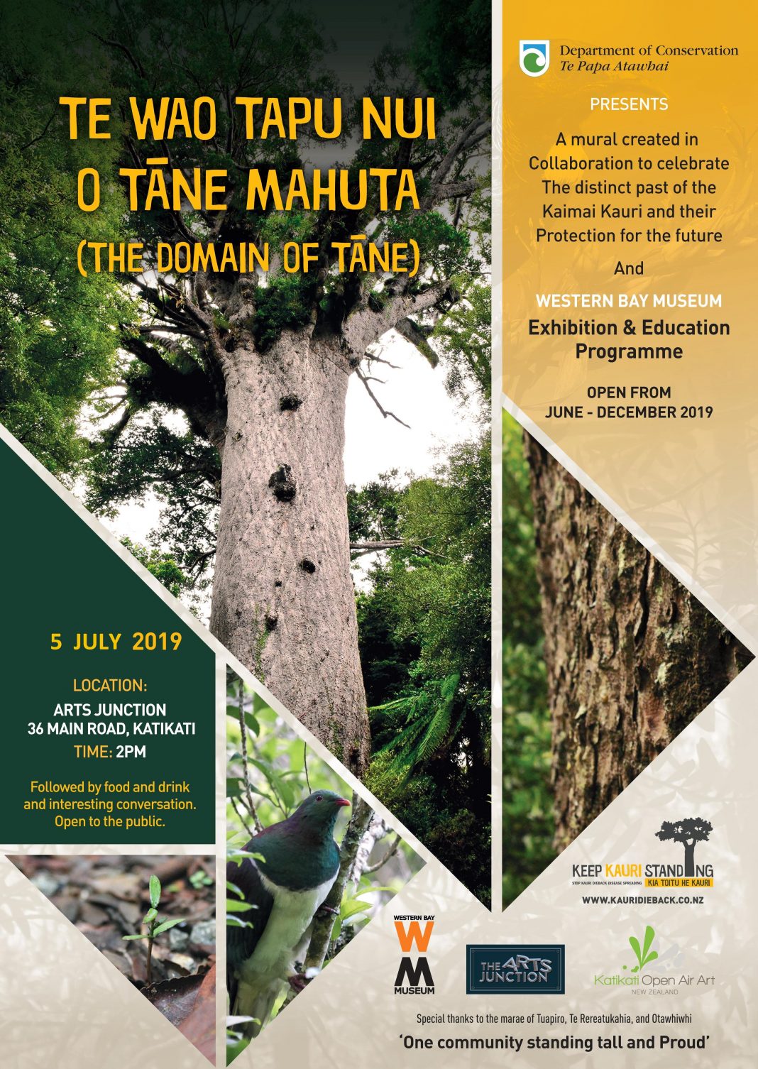 Mural Unveiling "Te Wao Tapu Nui o Tane Mahuta - The Domain of Tane ...